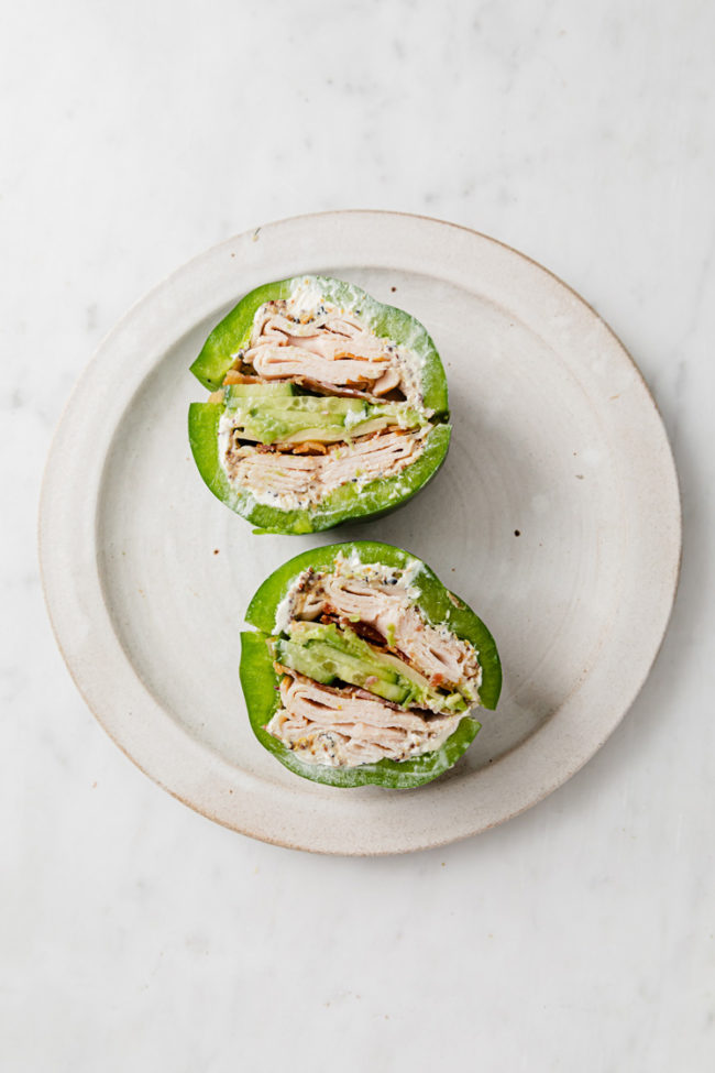 Bell Pepper Sandwich | Low-Carb, Nut-Free, Coconut-Free