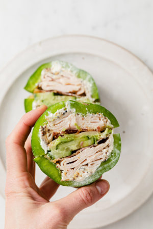 Bell Pepper Sandwich | Low-Carb, Nut-Free, Coconut-Free