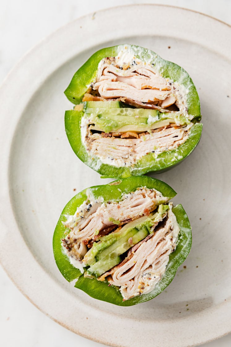 Bell Pepper Sandwich | Low-Carb, Nut-Free, Coconut-Free