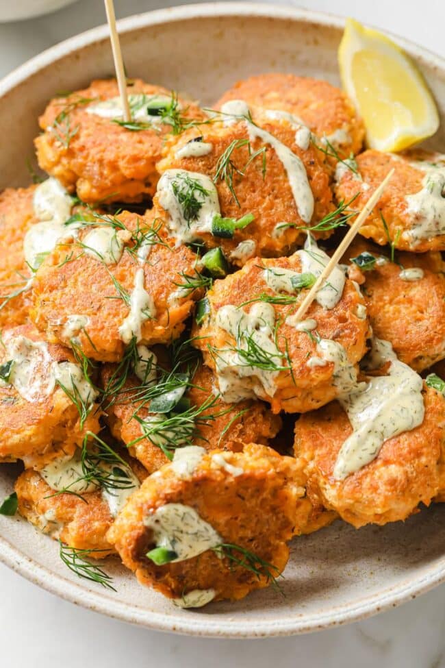 Mini Spicy Canned Salmon Patties | Real Balanced