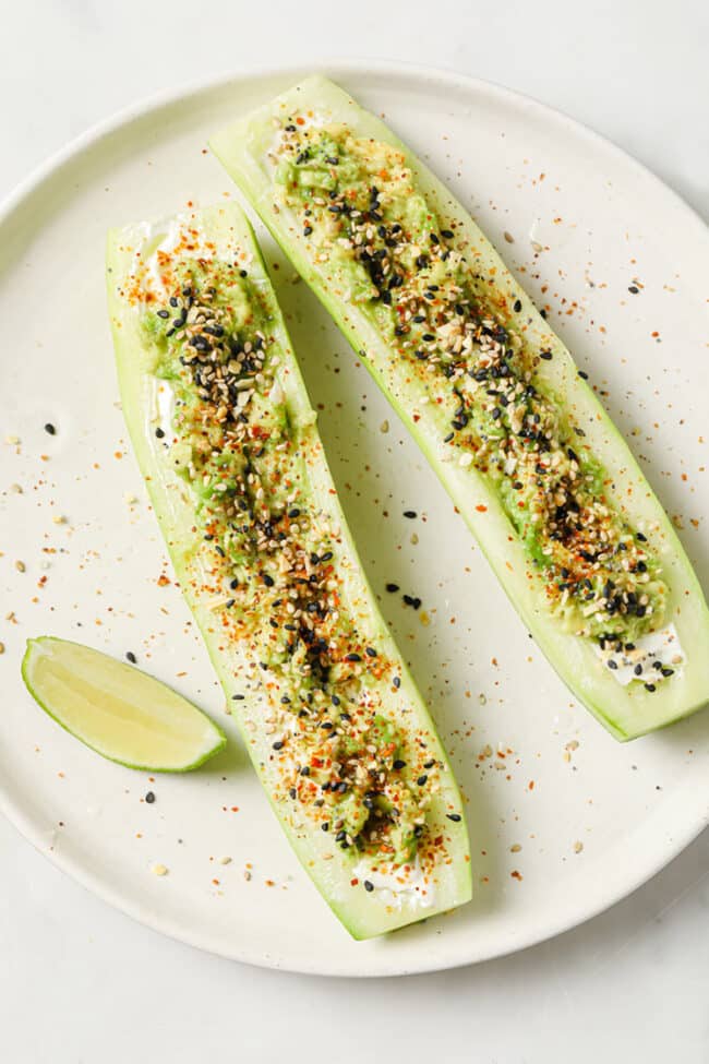 5 Low-Carb Cucumber Boats | Real Balanced