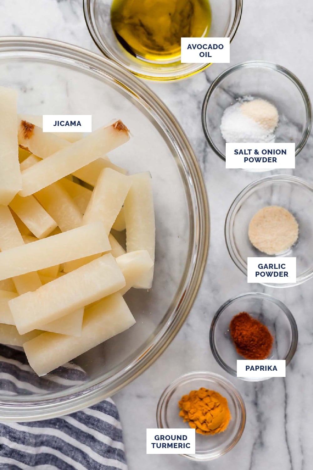 Golden Baked Jicama Fries | Real Balanced