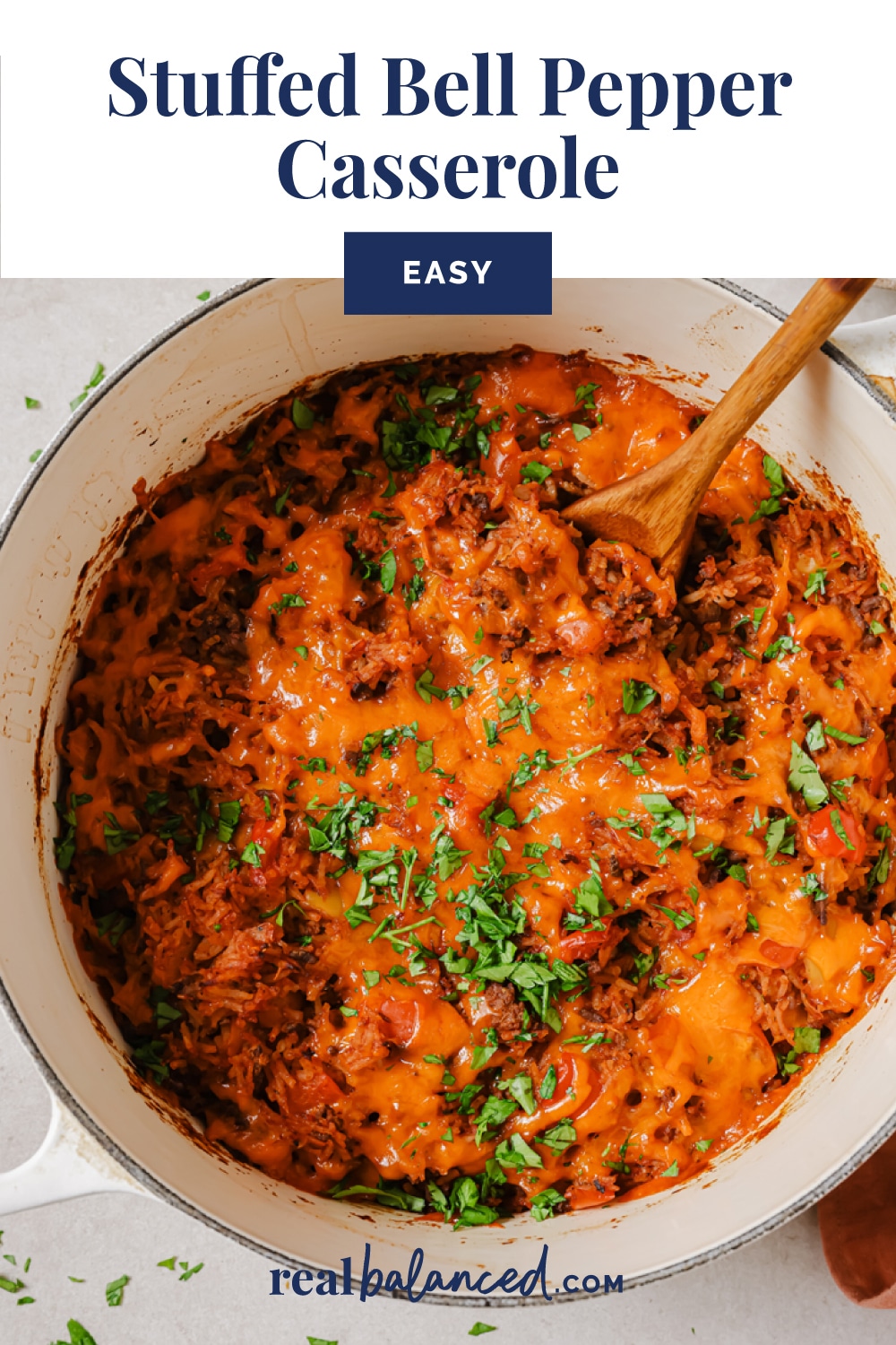 Stuffed Bell Pepper Casserole | Real Balanced