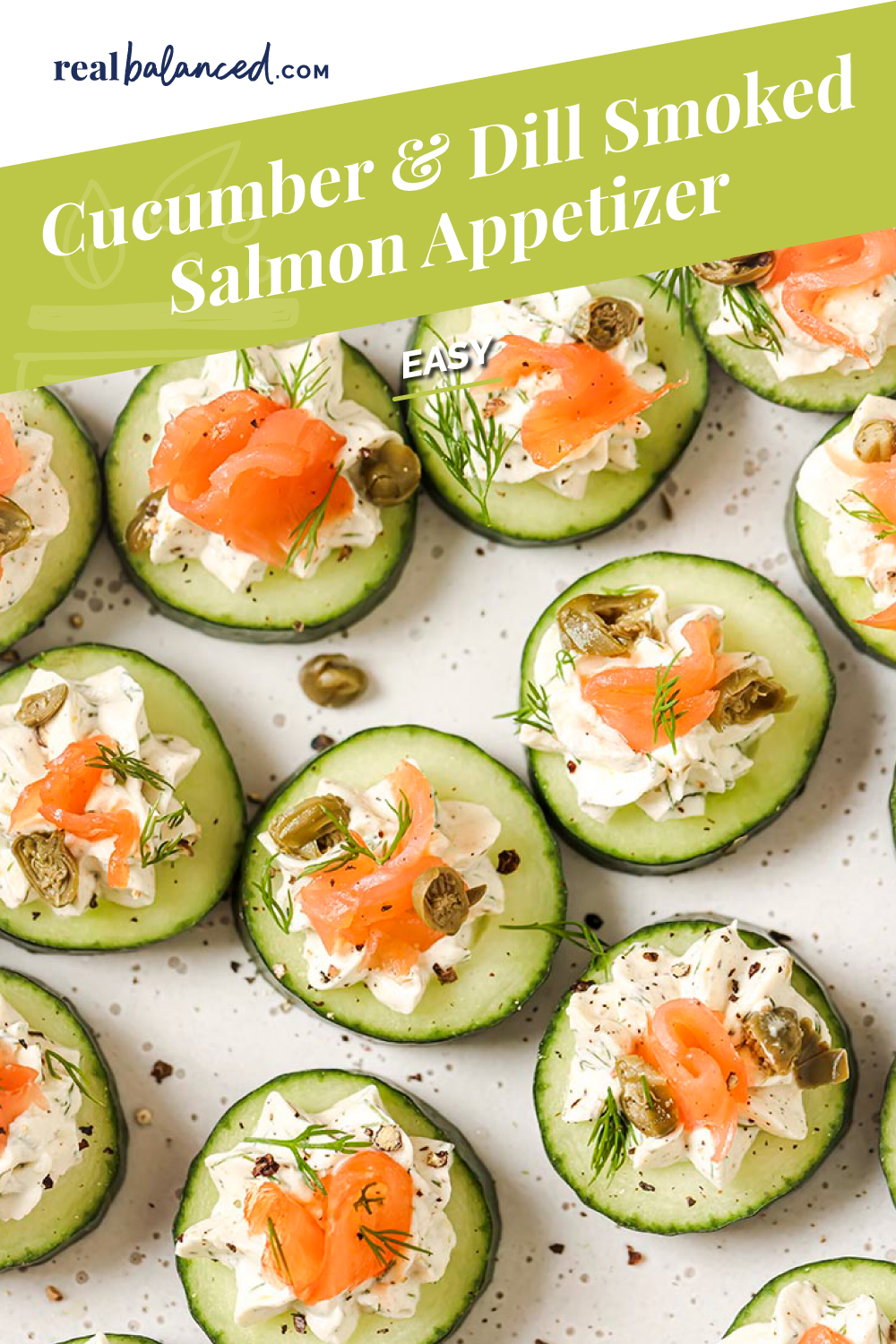 Cucumber and Dill Smoked Salmon Appetizer | Real Balanced
