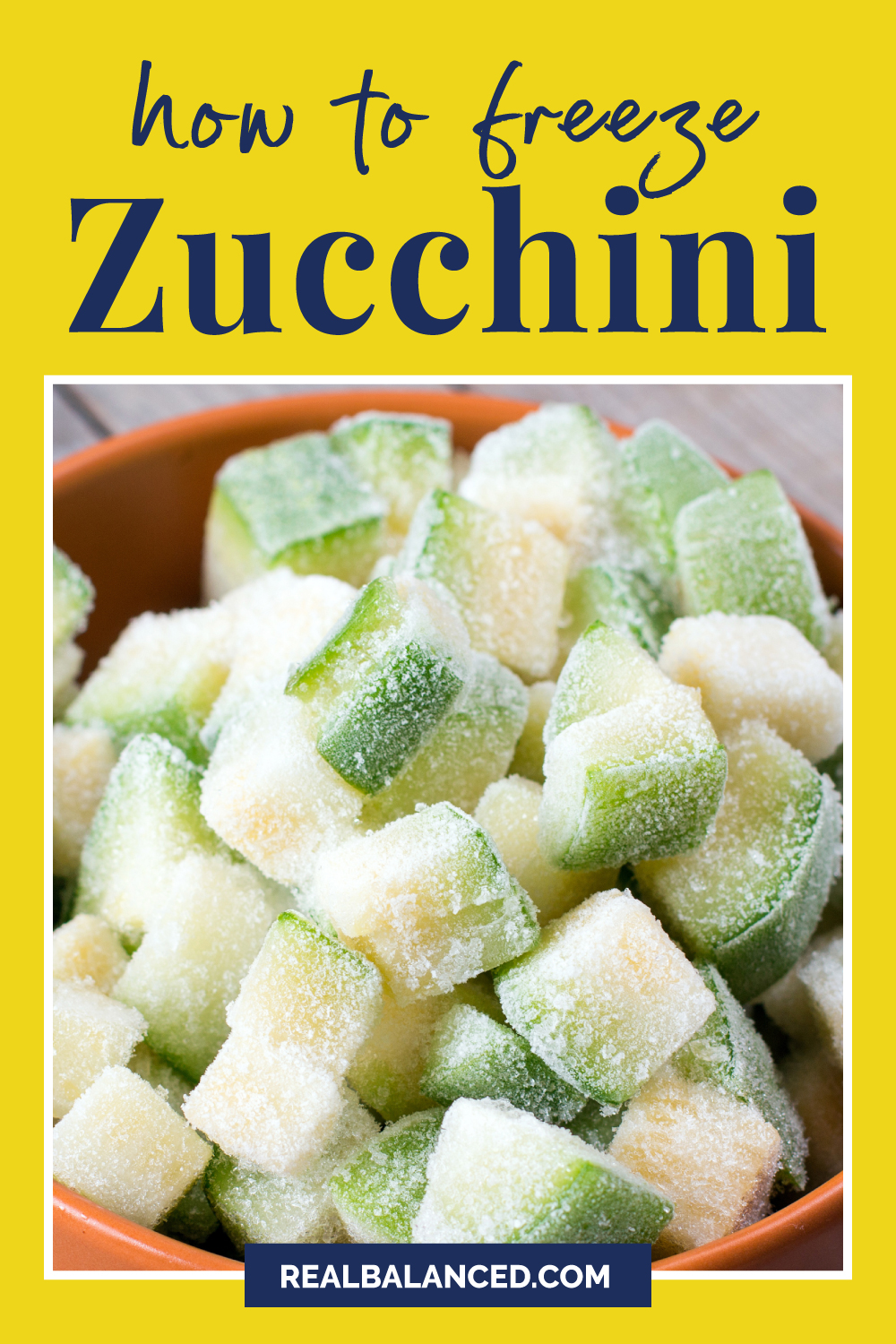 How To Freeze Zucchini | Real Balanced