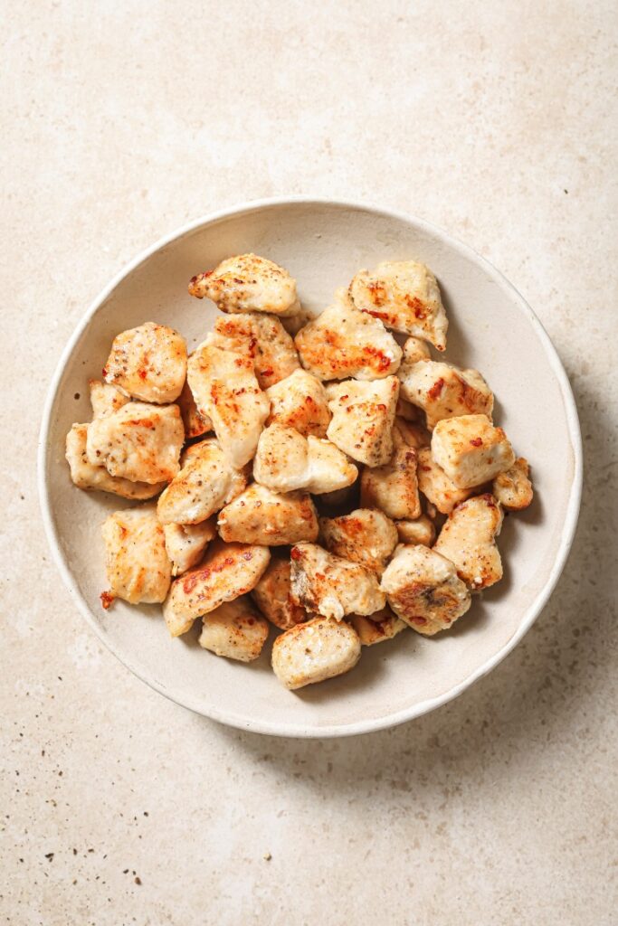 Parmesan Garlic Chicken Bites | Real Balanced